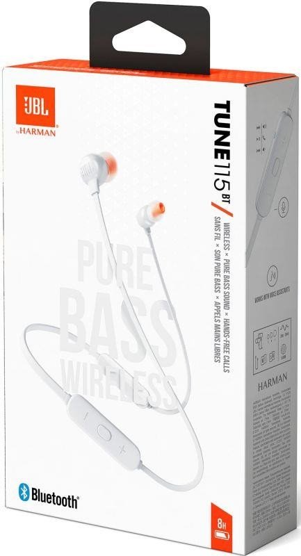 JBL Tune 115BT White (JBL T115BTWHT) | TSBOHEMIA.CZ