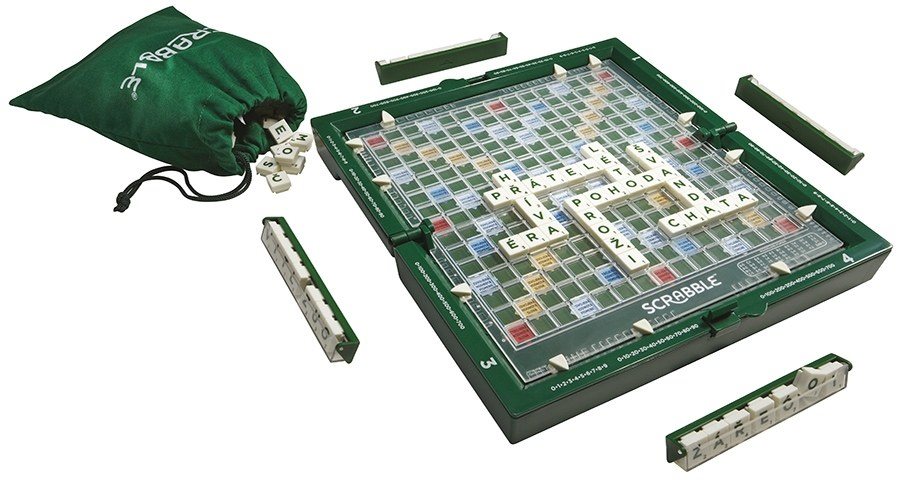 Mattel spol. hra - Scrabble originál cestovní, cz (Y9756) | TSBOHEMIA.CZ