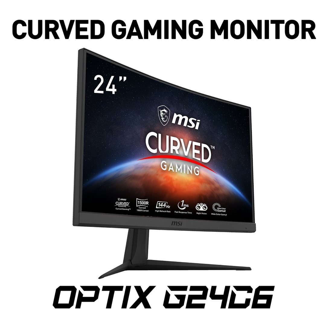 MSI Gaming monitor Optix G24C6, 144Hz | TSBOHEMIA.CZ