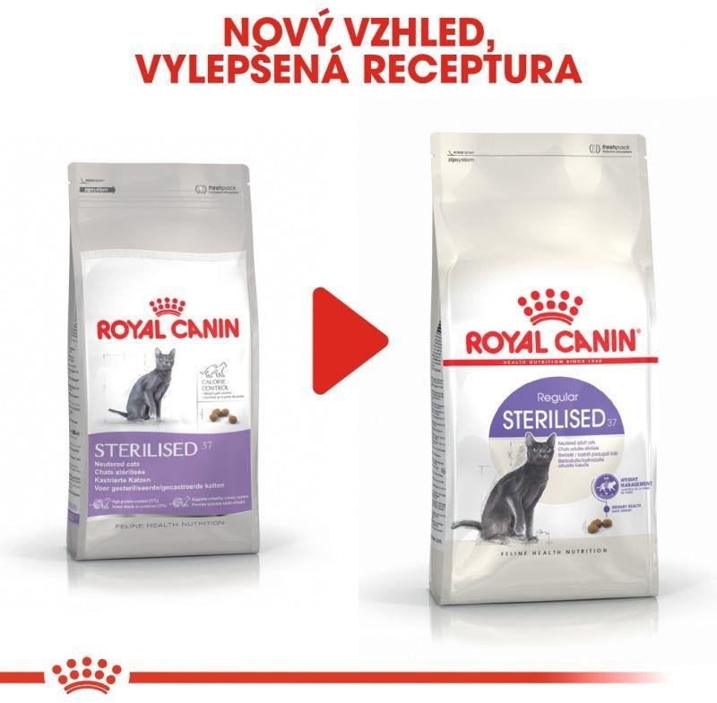 ROYAL CANIN Sterilised 37, granule pre kastrované mačky 10kg ...