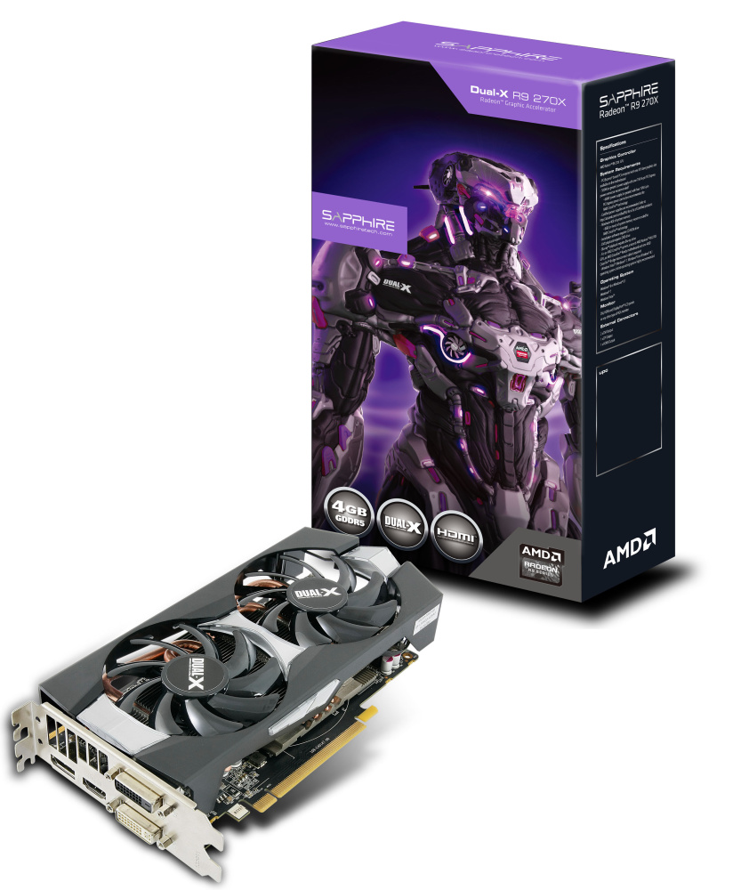 SAPPHIRE AMD R9 270X 4G GDDR5 (11217-04-20G) | TSBOHEMIA.CZ